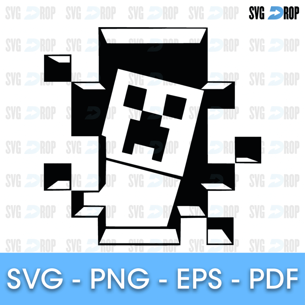 Minecraft Numbers SVG | SVG DROP