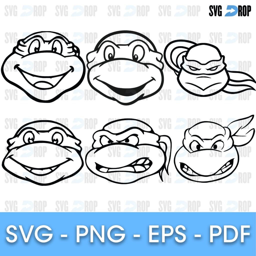 Ninja Turtles Silhouette SVG | SVG DROP
