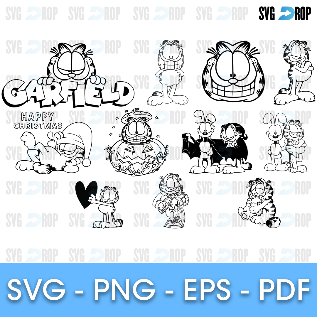 Garlfield Bundle SVG | SVG DROP