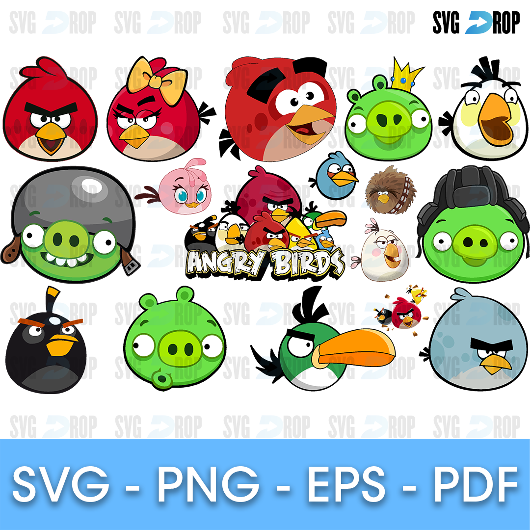 Angry Birds Bundle SVG | SVG DROP