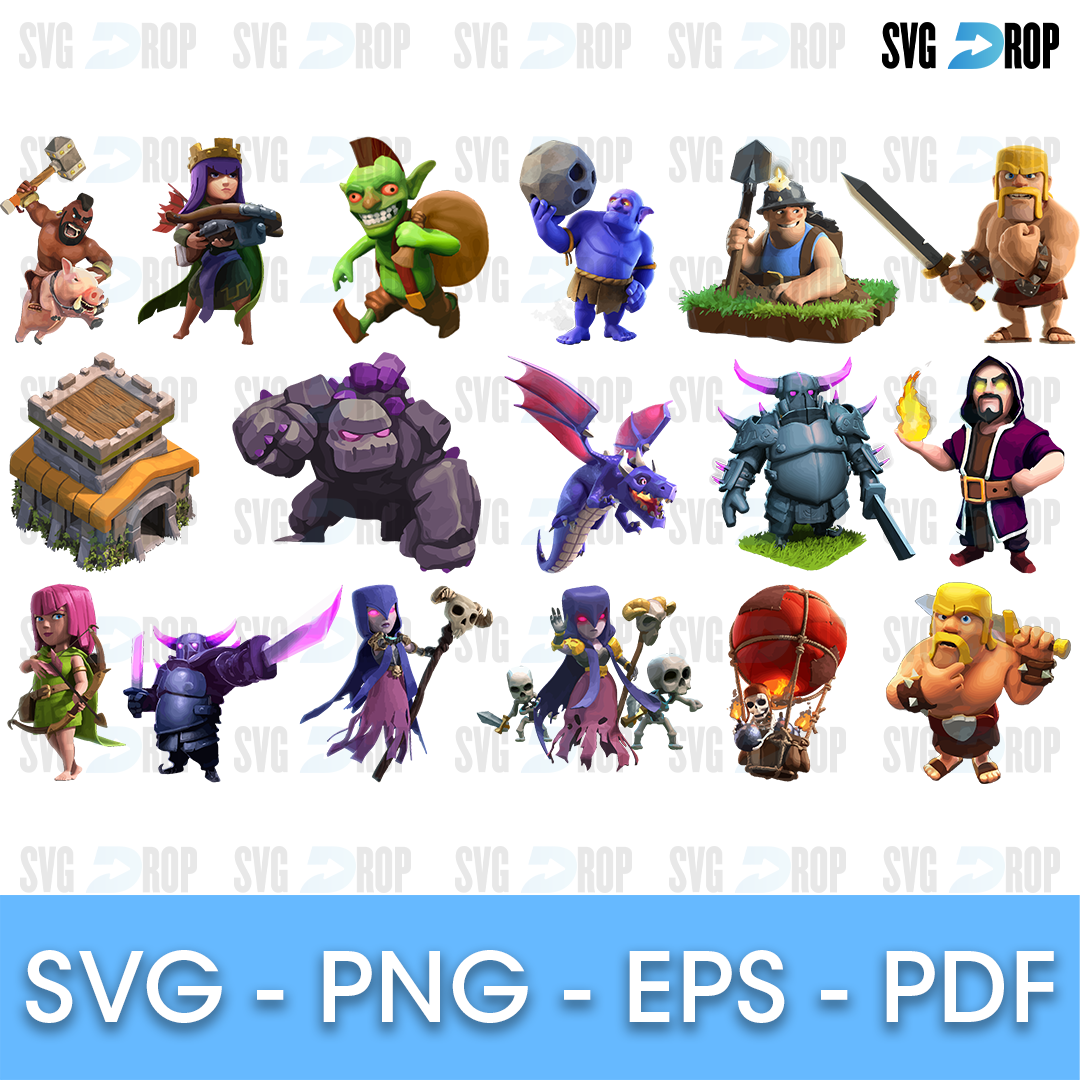 Clash Of Clans Bundle SVG | SVG DROP