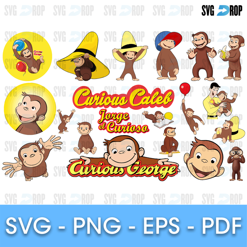 Curious George Bundle SVG | SVG DROP
