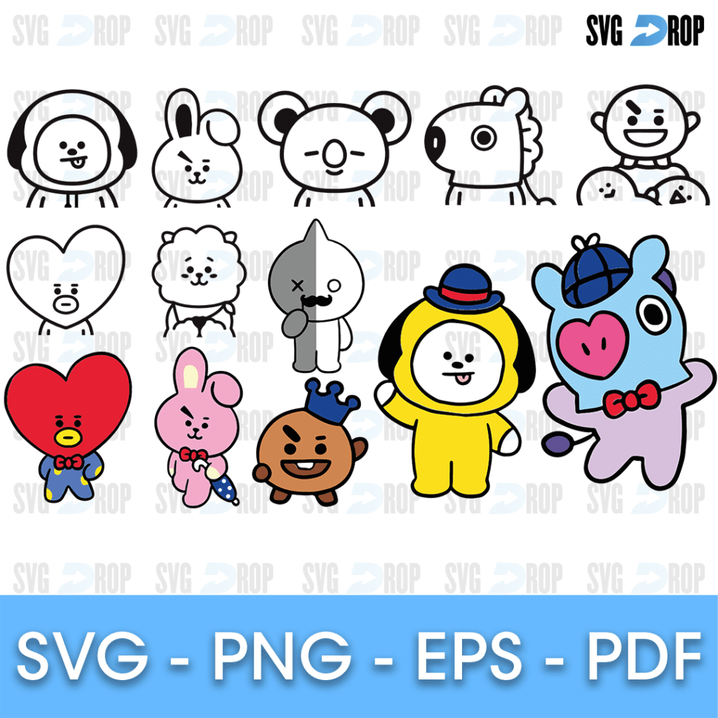 BT21 Bundle SVG | SVG DROP