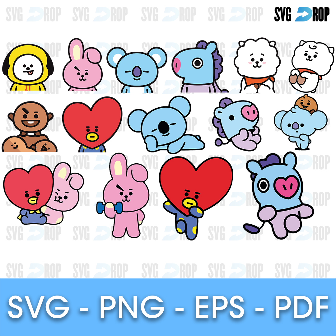 BT21 Bundle SVG | SVG DROP