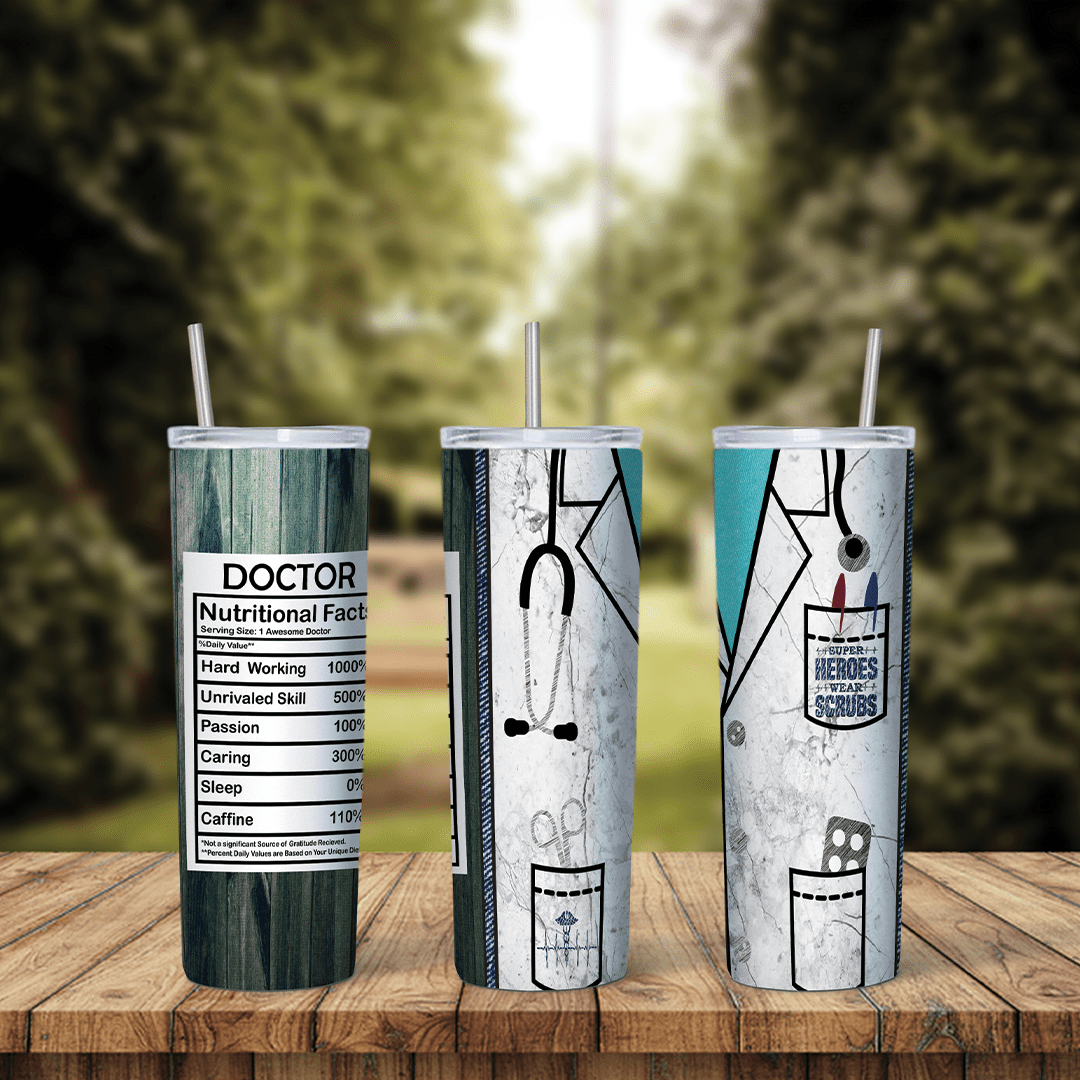 20 Oz Doctor Tumbler Cup Design | SVG DROP