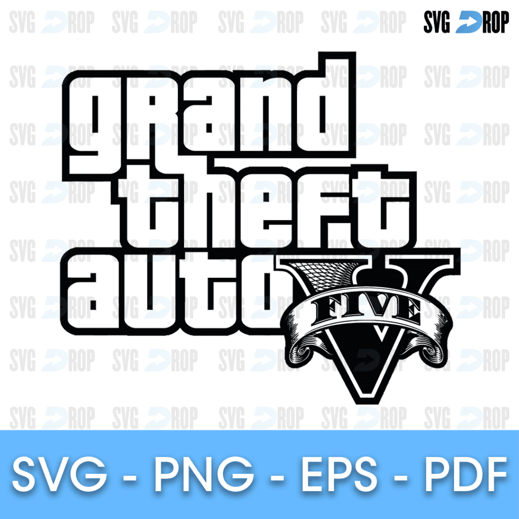 GTA 5 Logo SVG | SVG DROP