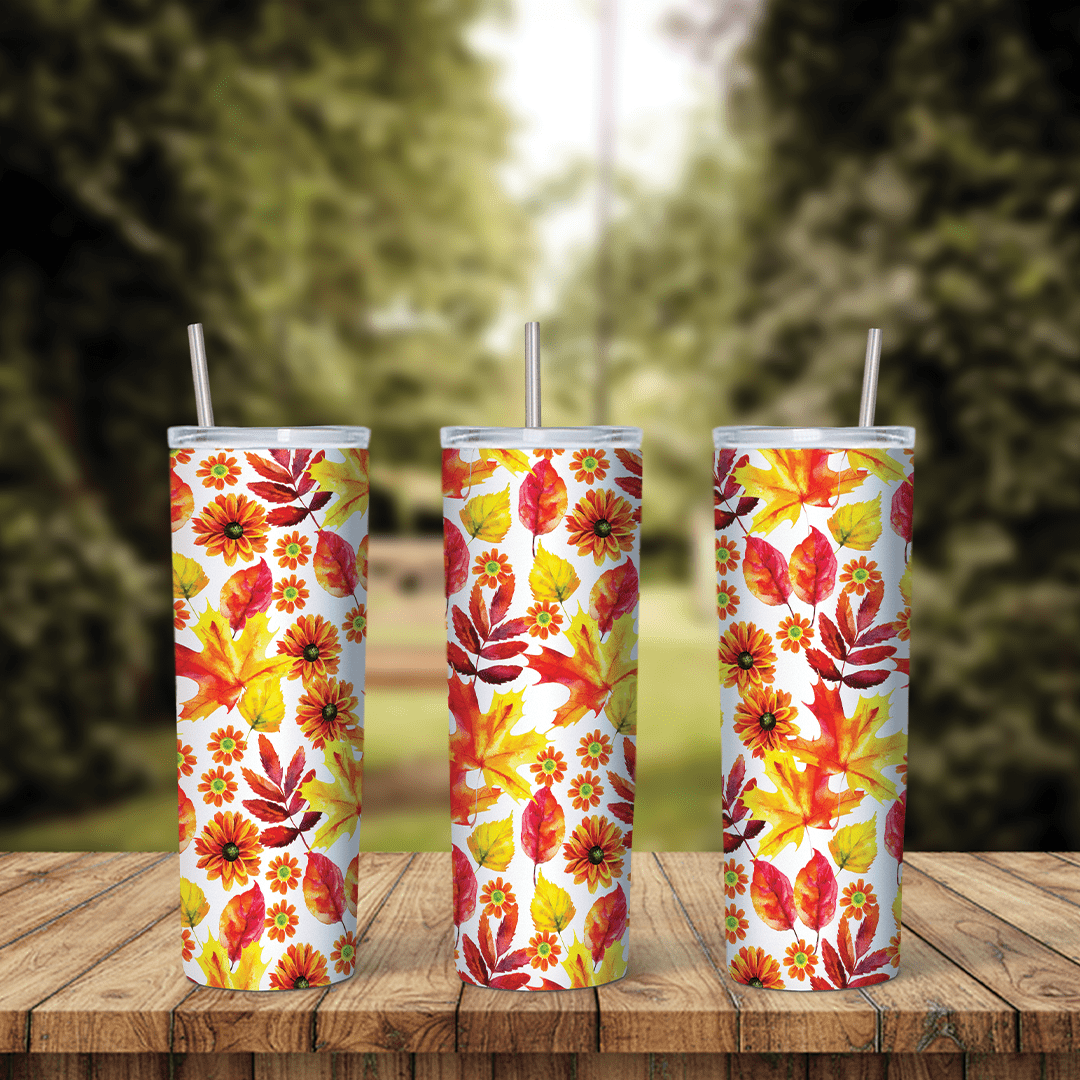 20 Oz Autumn Leaf Tumbler Cup Design | SVG DROP