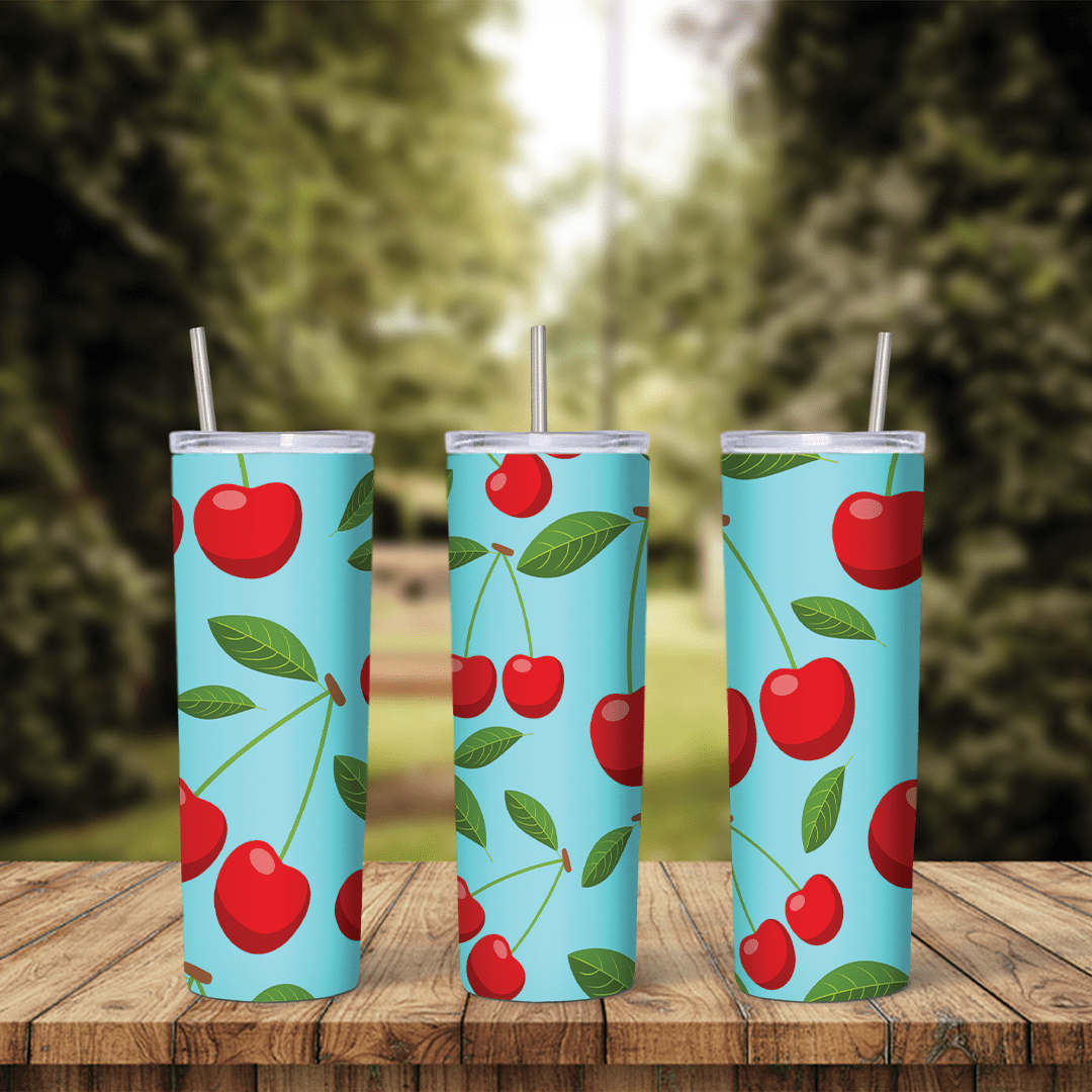 20 Oz Cherry Tumbler Cup Design | SVG DROP