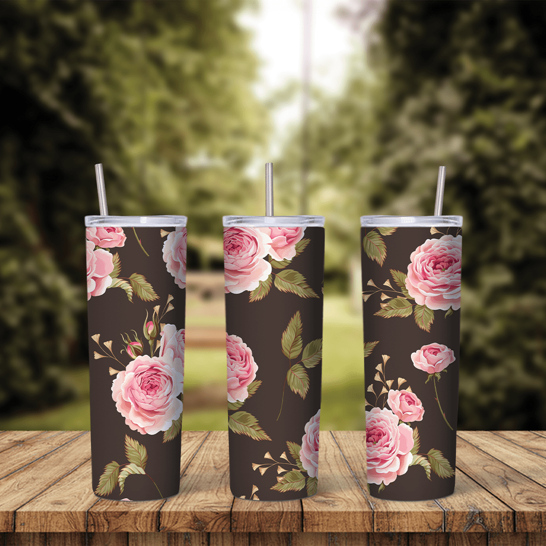 20 Oz Flower Digital Tumbler Cup Design | SVG DROP