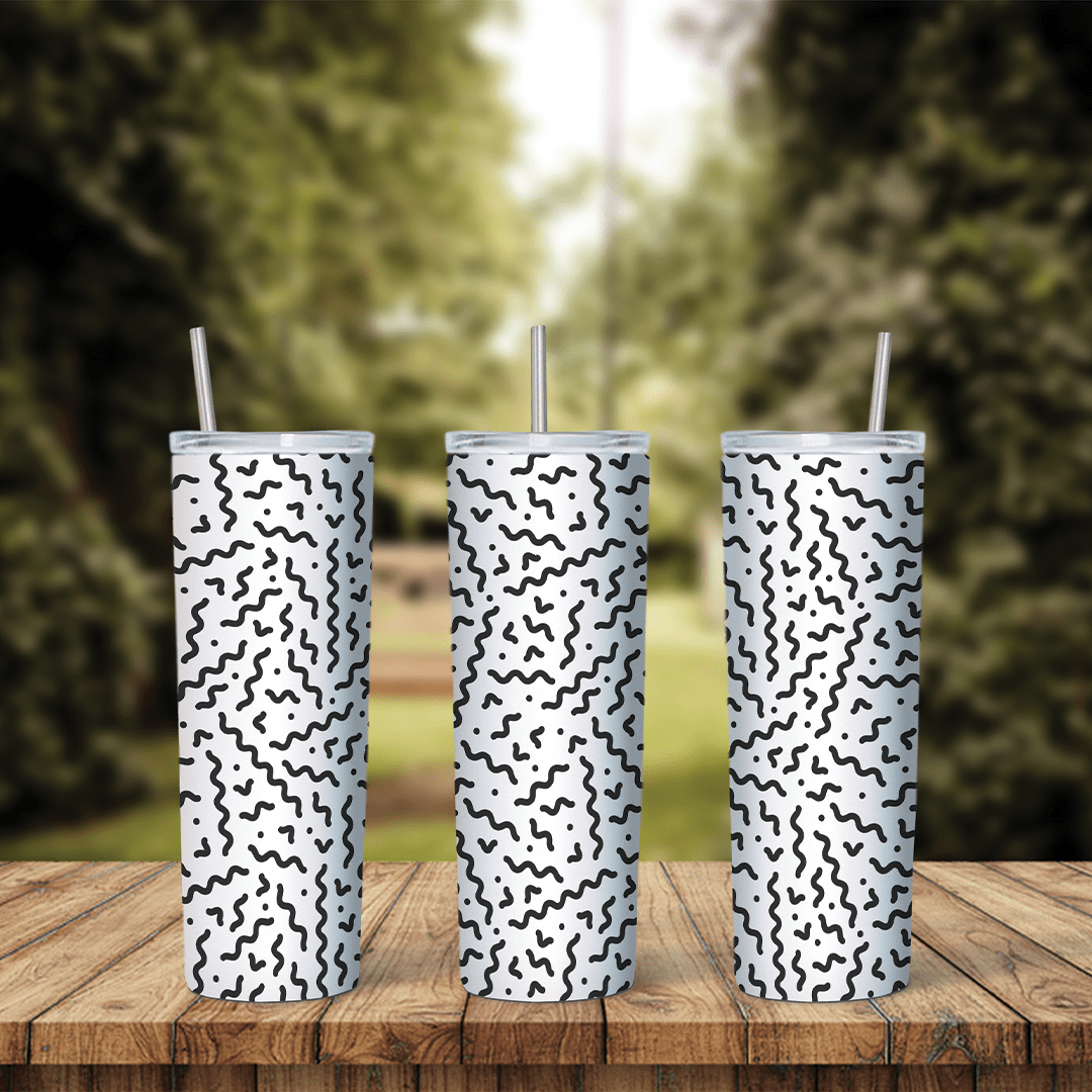 20 Oz Line Dot Art Tumbler Cup Design | SVG DROP