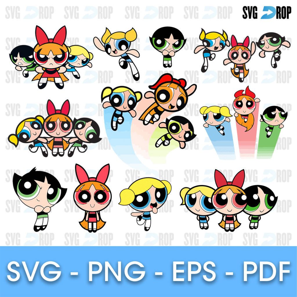 Powerpuff Girls Bundle SVG | SVG DROP