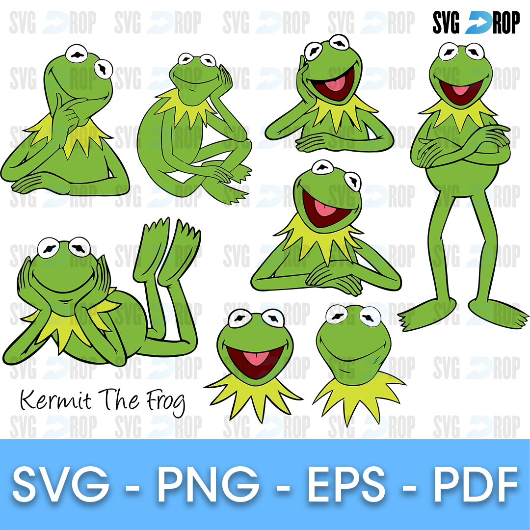 Kermit the Frog Bundle SVG | SVG DROP