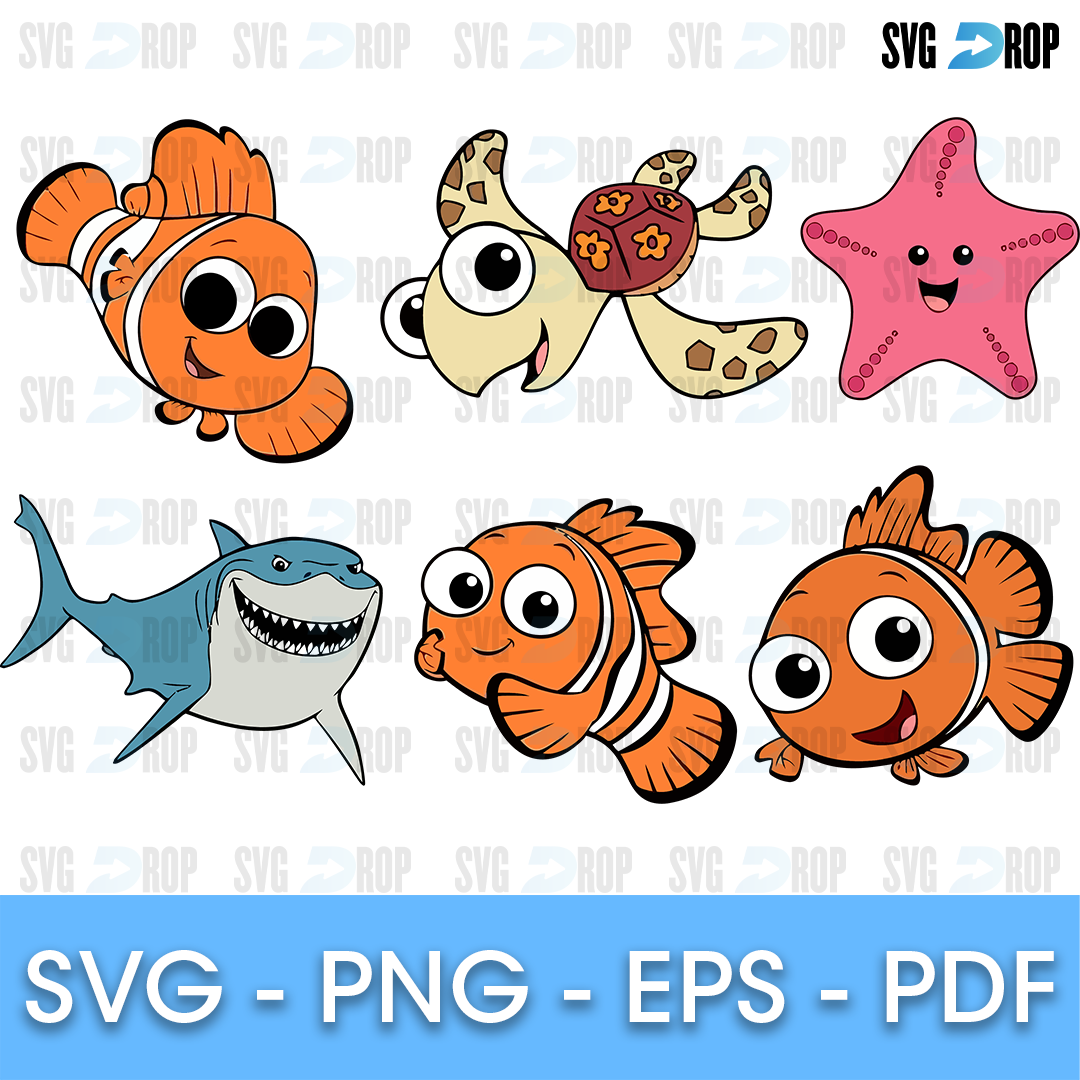 Lost Fish Nemo Bundle SVG | SVG DROP