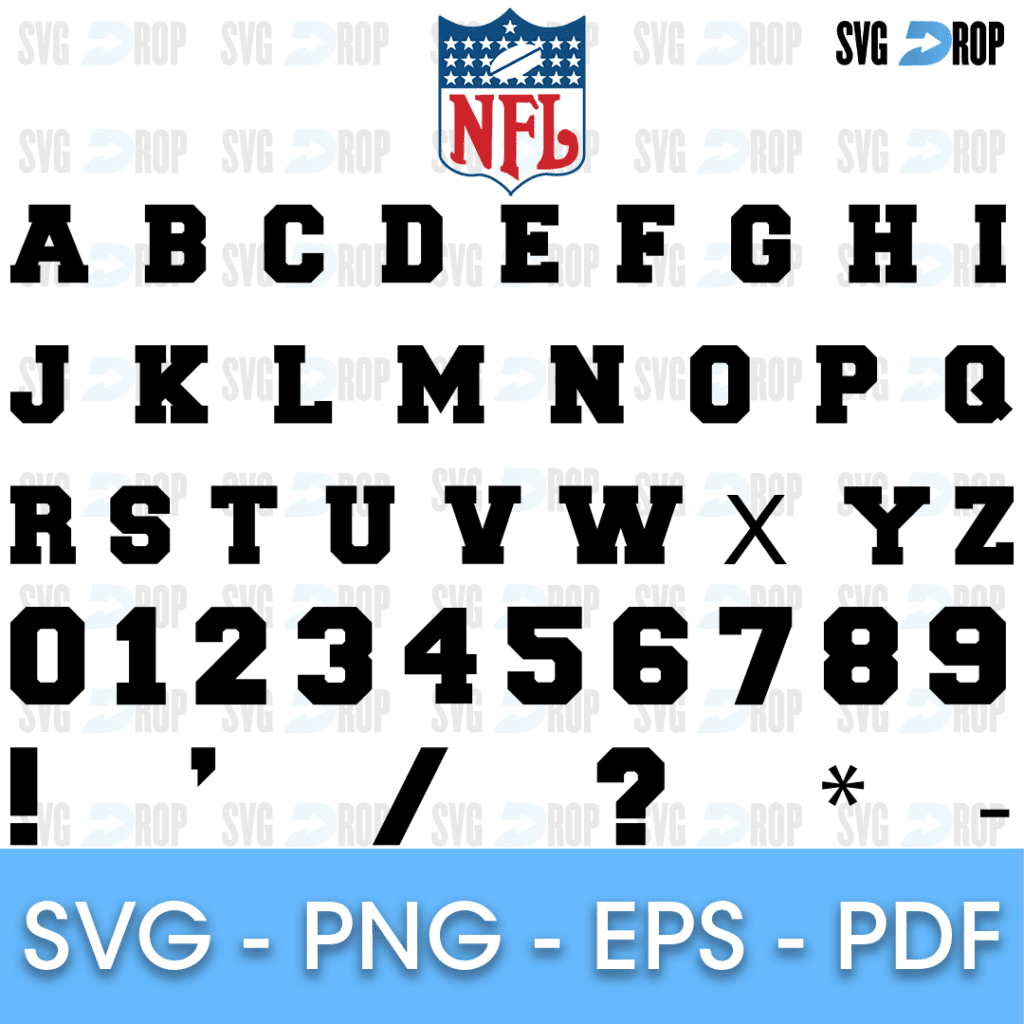 NFL Font SVG | SVG DROP
