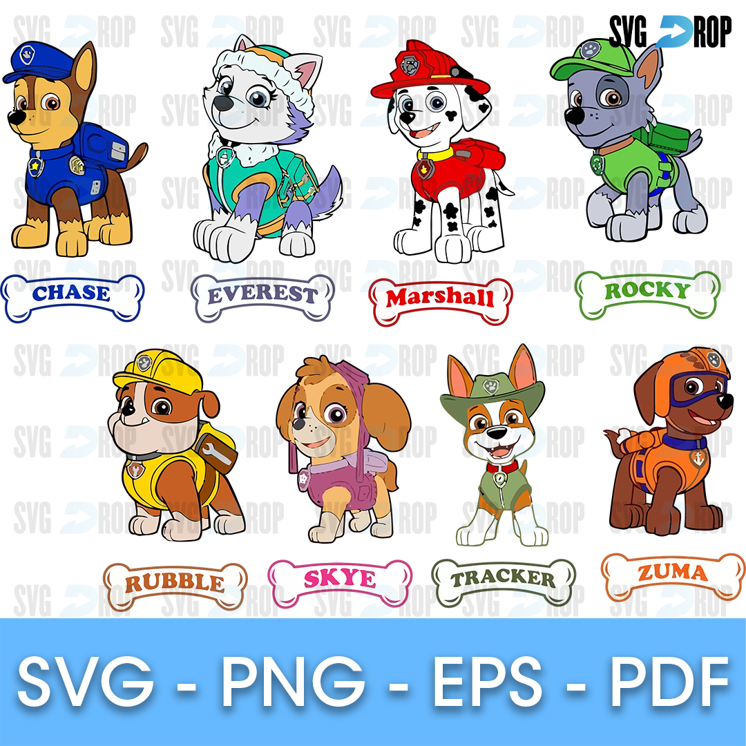 Paw Patrol Bundle SVG | SVG DROP