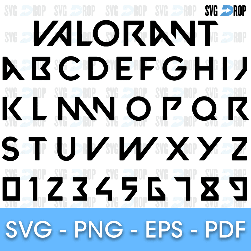 Valorant Font SVG | SVG DROP