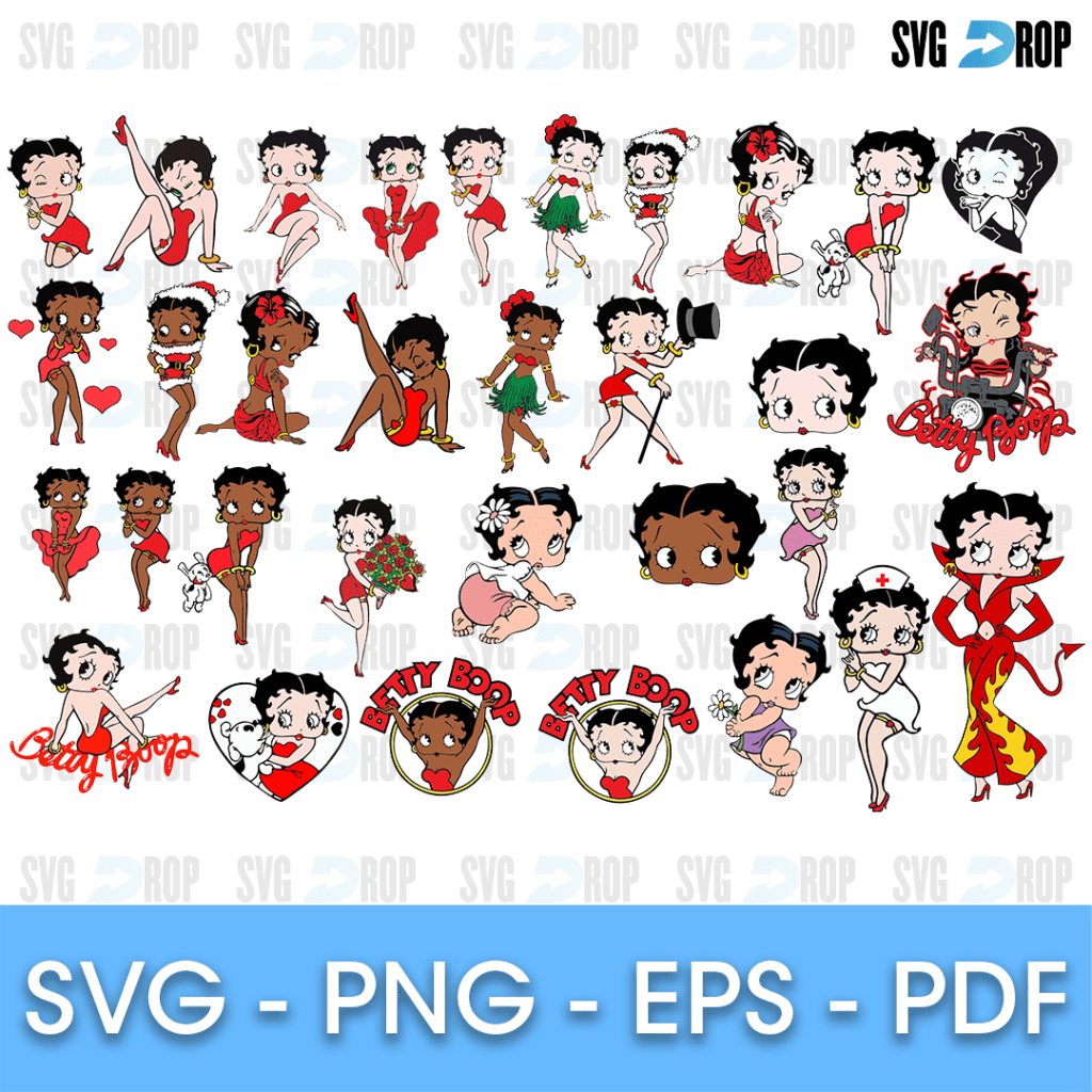Betty Boop Bundle SVG | SVG DROP