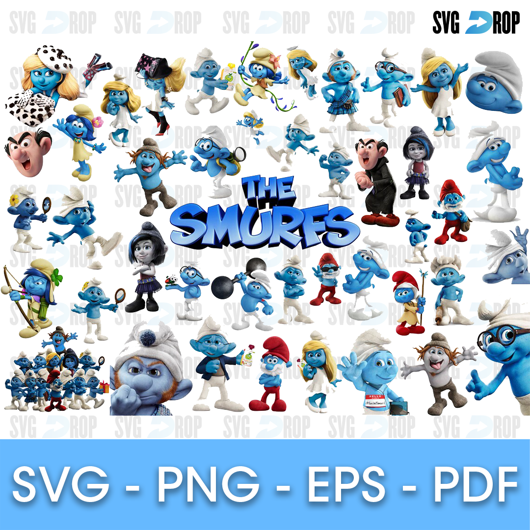 Smurfs Bundle SVG | SVG DROP
