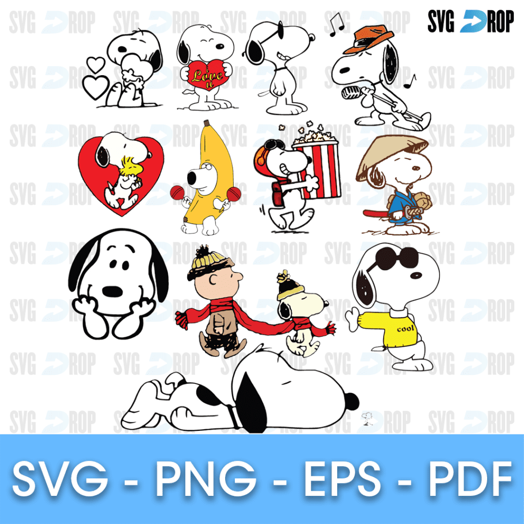 Snoopy Peanuts Bundle SVG | SVG DROP