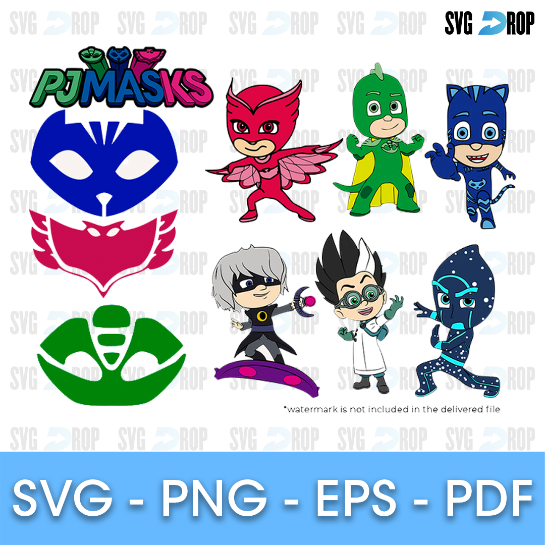PJ Masks Bundle SVG | SVG DROP