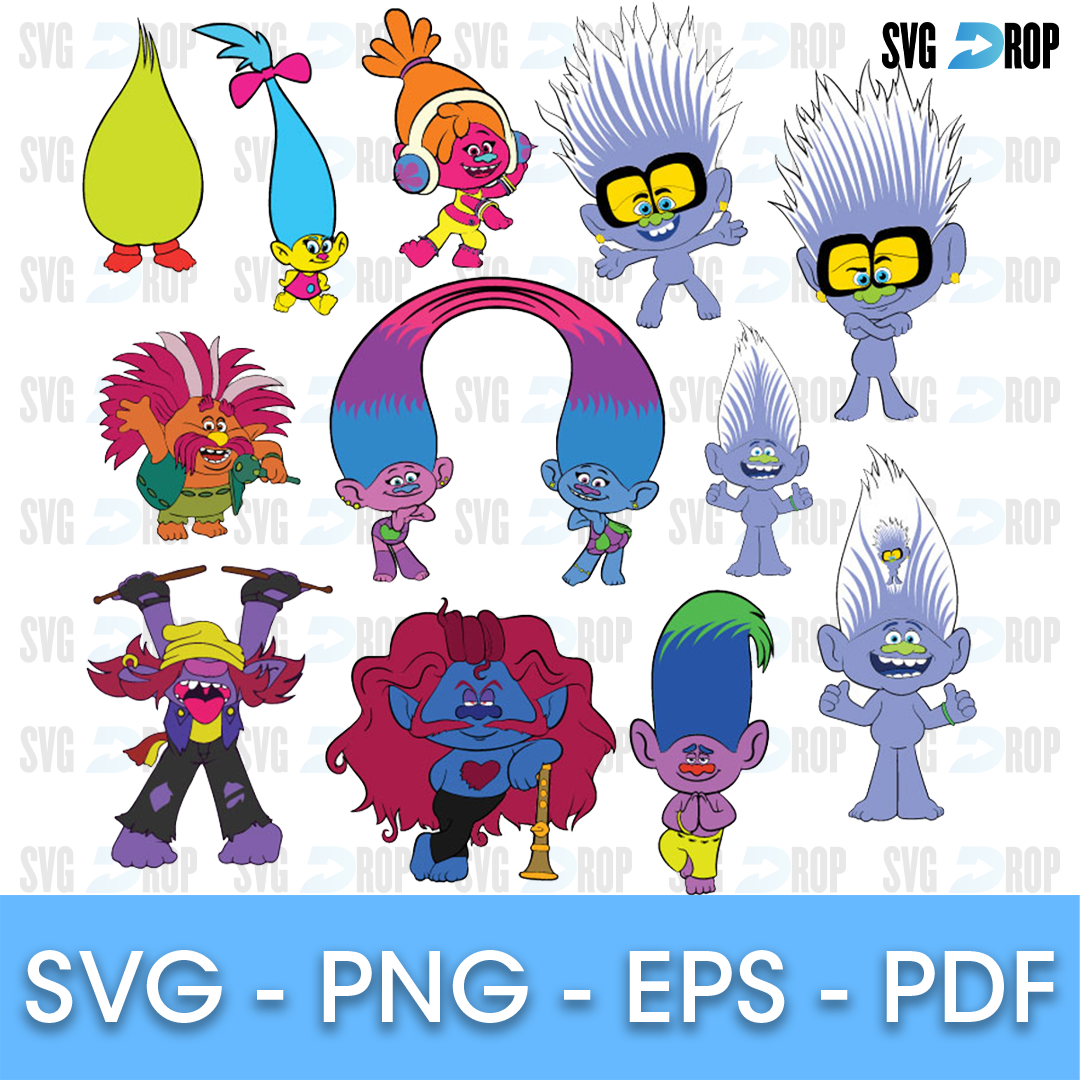 Trolls Bundle SVG | SVG DROP