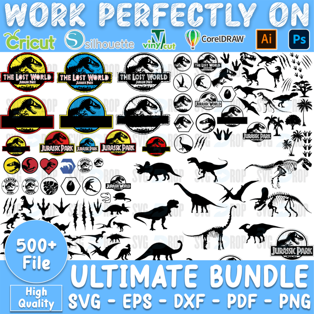 Jurassic Park Bundle SVG | SVG DROP