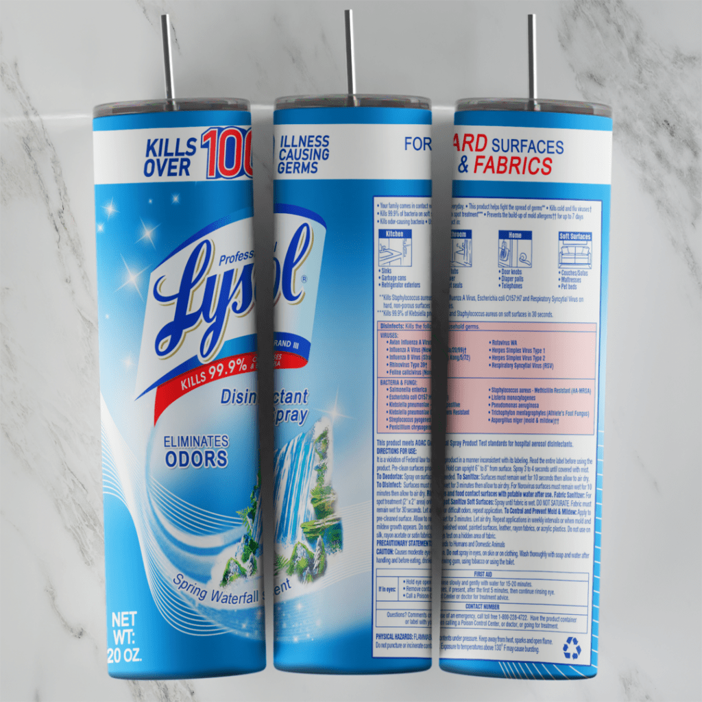 20 Oz Lysol Tumbler Cup Design | SVG DROP