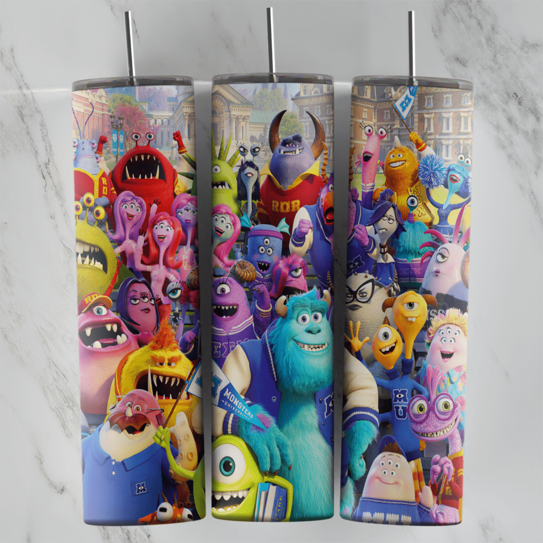 20 Oz Monster Inc Tumbler Cup Design | SVG DROP