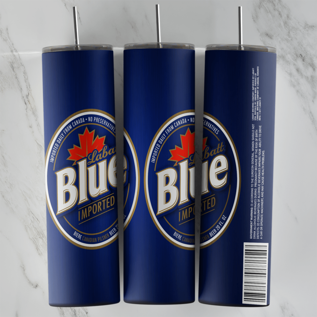 20 Oz Labatt Blue Beer Tumbler Cup Design | SVG DROP