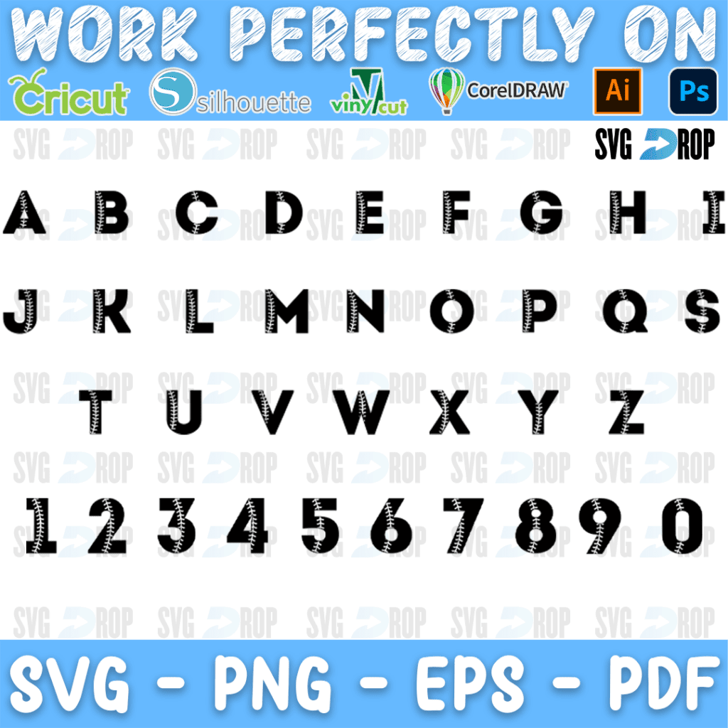 Baseball Number SVG | SVG DROP
