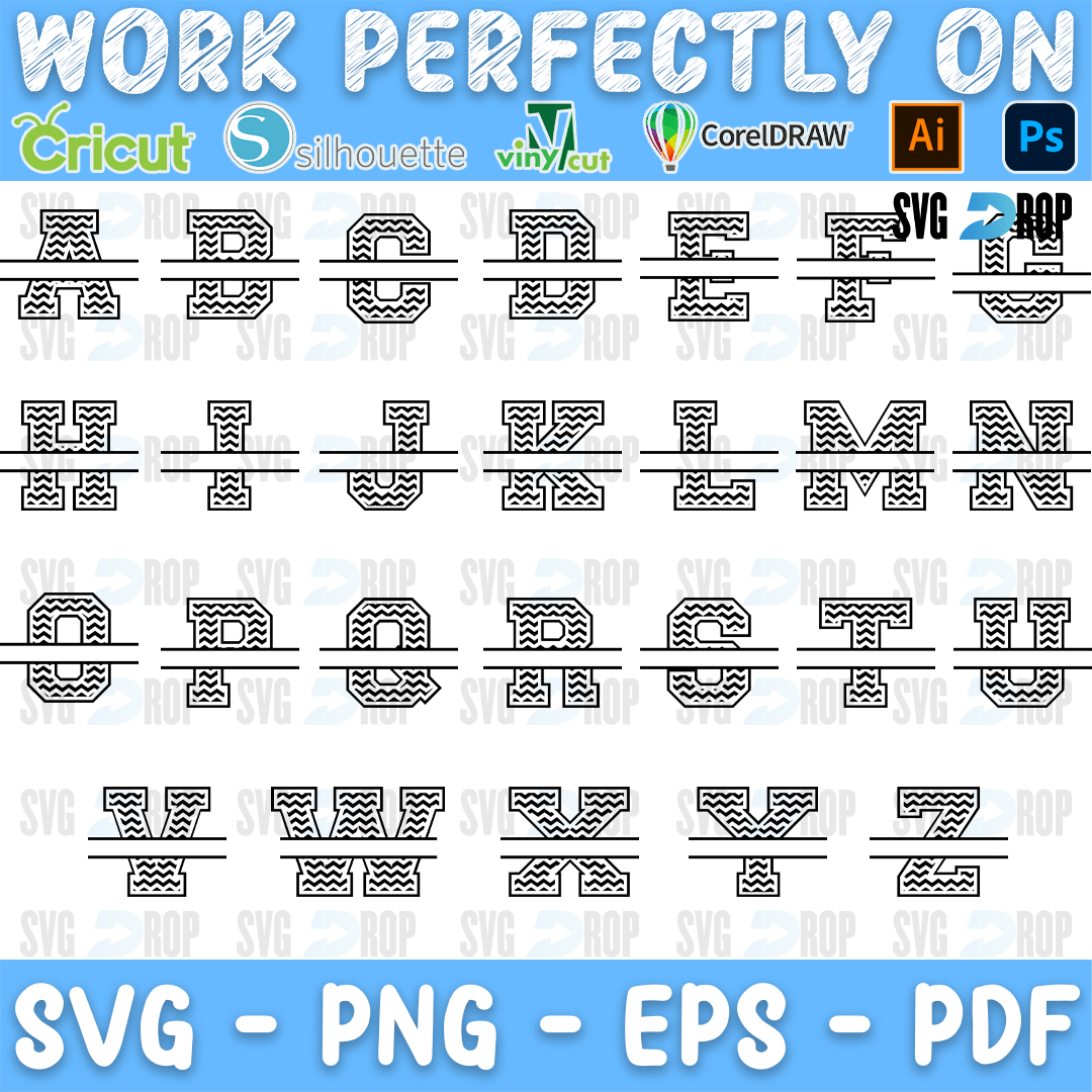 Chevron Cut Font SVG | SVG DROP