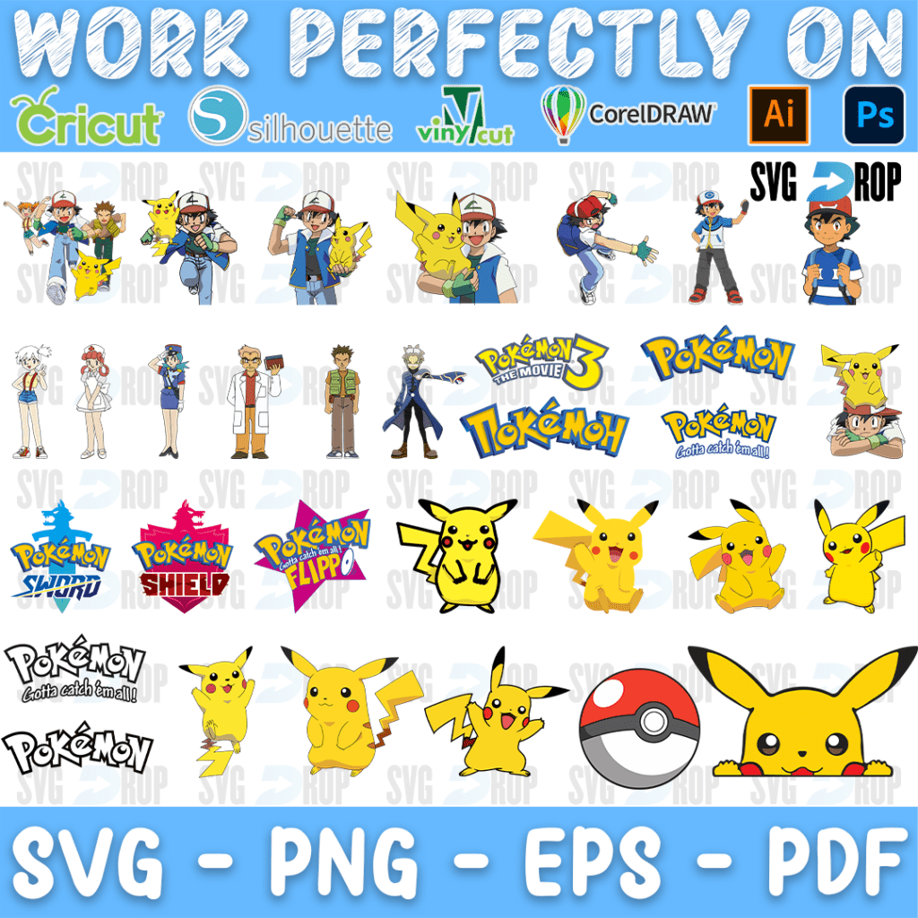 Pikachu Bundle SVG | SVG DROP