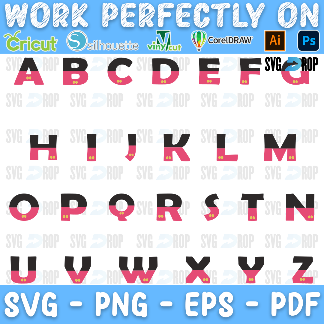 Minnie Font SVG | SVG DROP