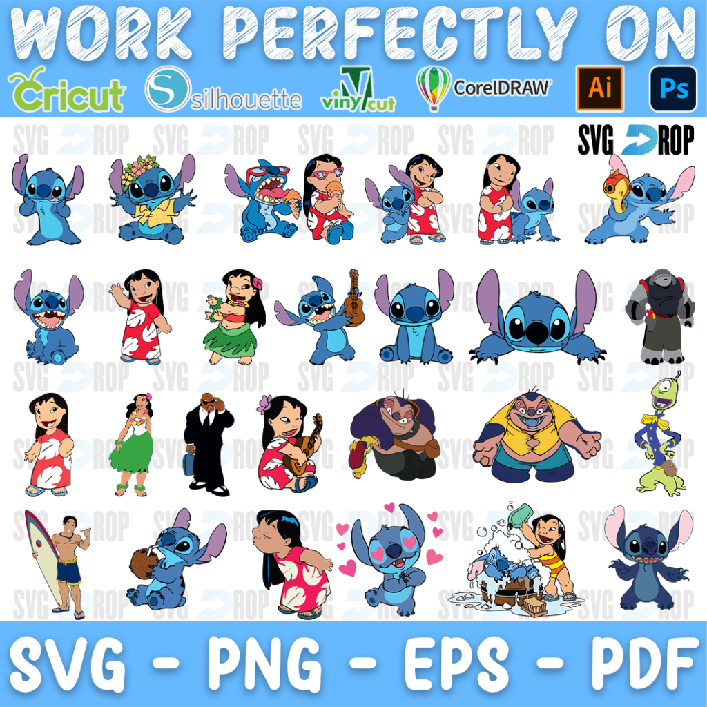 Lilo Stitch Font SVG | SVG DROP
