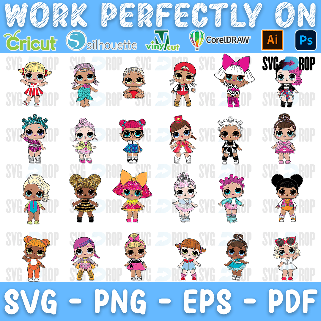 Lol Dolls Bundle SVG | SVG DROP