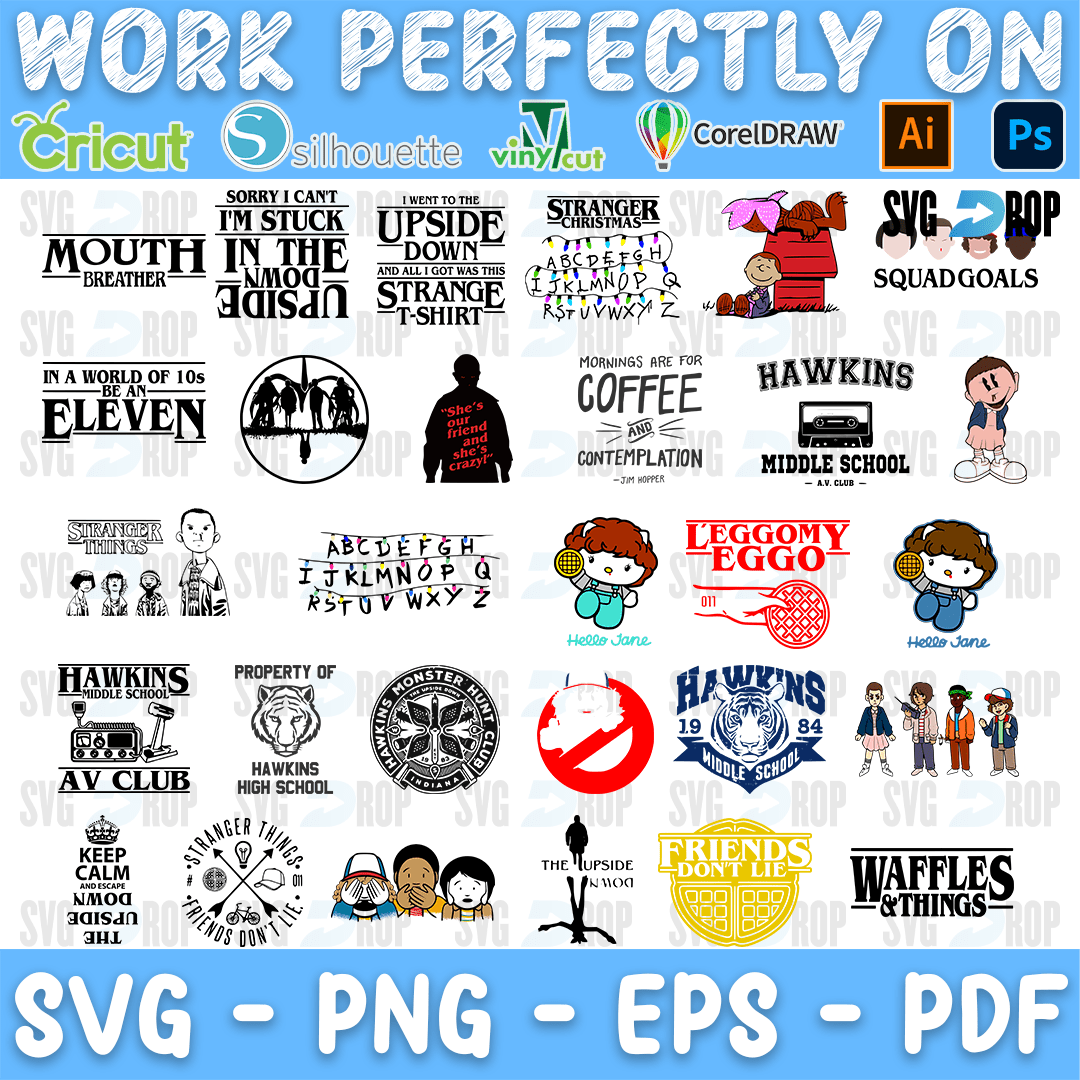 Stranger Things Bundle SVG | SVG DROP