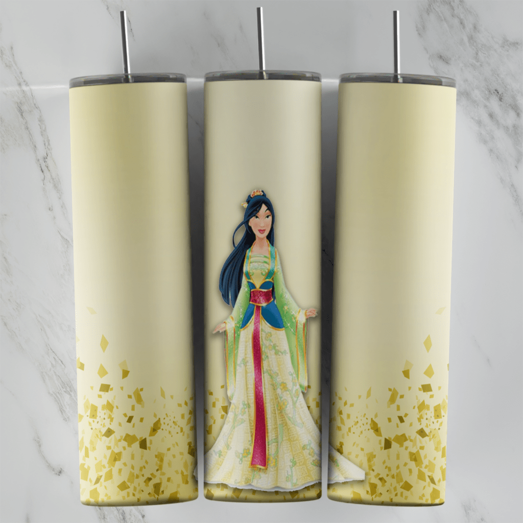 20 Oz Princess Mulan Tumbler Cup Design | SVG DROP