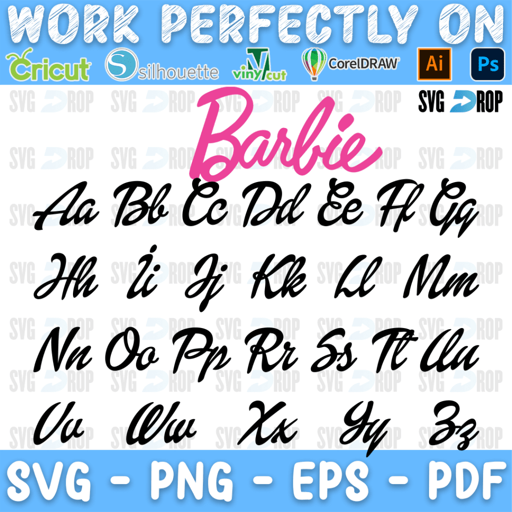 Barbie Font SVG | SVG DROP