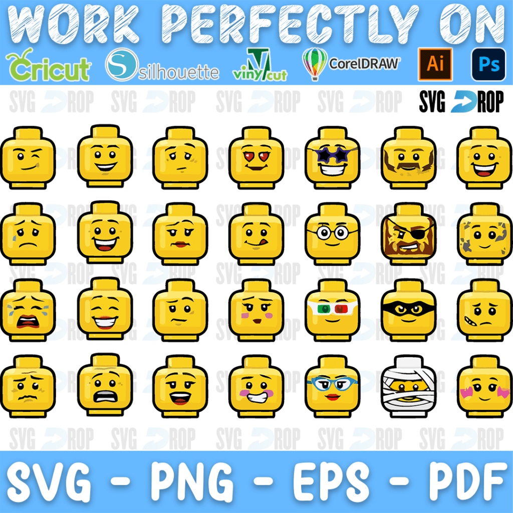 Lego Head Svg Lego Man Svg, Toy Skeleton | Svg, Png, Eps, Dxf, Pdf