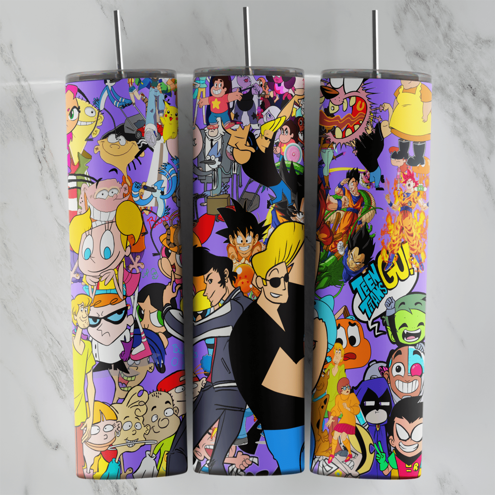 20 Oz 90s Cartoon Tumbler Cup Design | SVG DROP