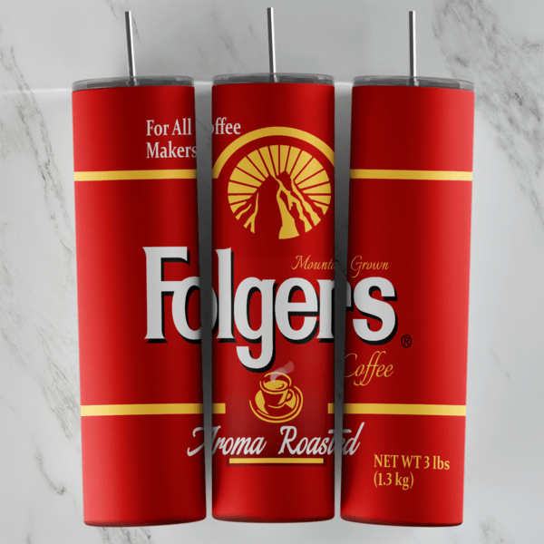 20 Oz Folgers Tumbler Cup Design | SVG DROP
