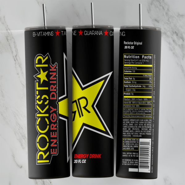 20 Oz Rockstar Tumbler Cup Design | SVG DROP