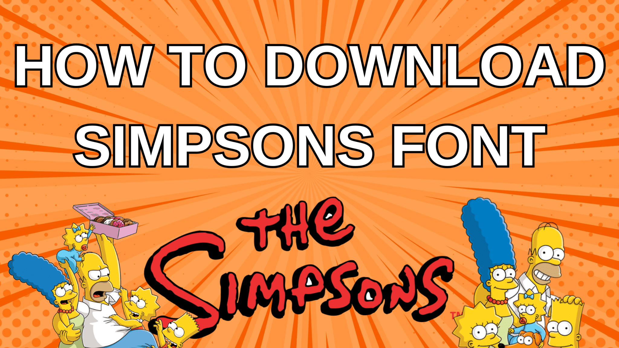 How to Download the Simpsons Font | SVG DROP