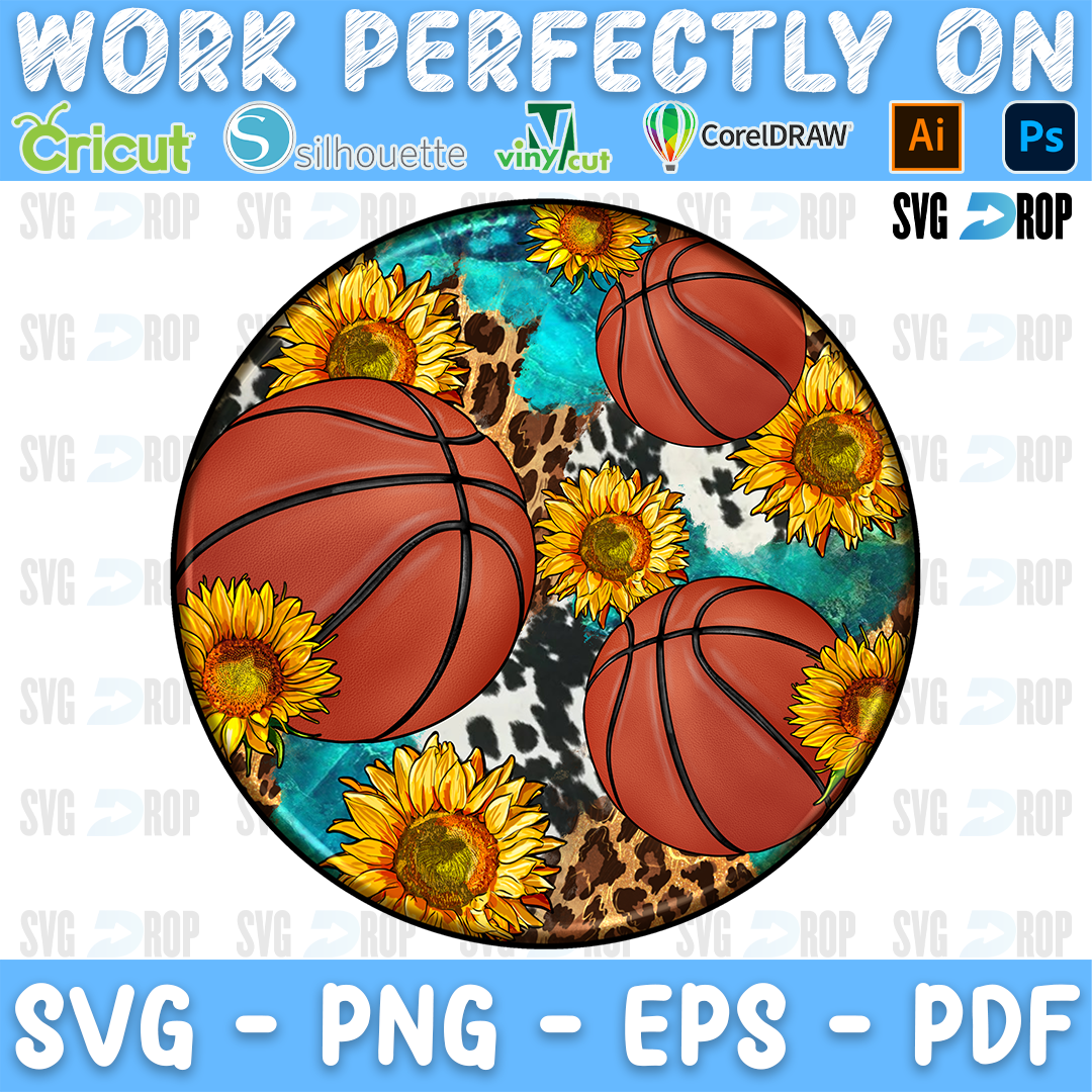 Basketball Leopard Cowhide PNG | SVG DROP