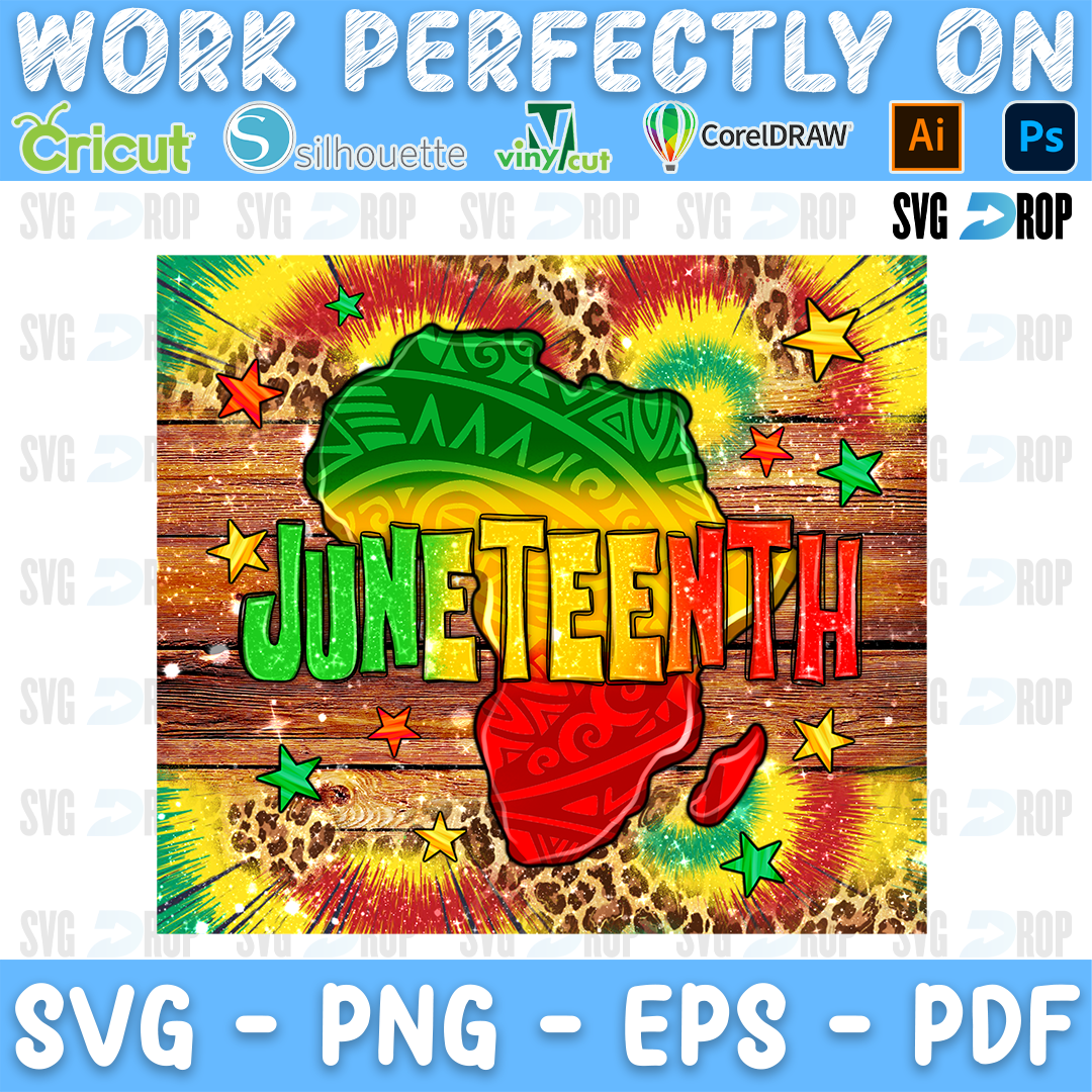 Juneteenth Africa Map PNG | SVG DROP