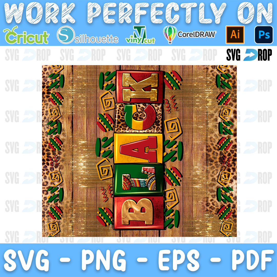 License Letters Black Juneteenth PNG | SVG DROP