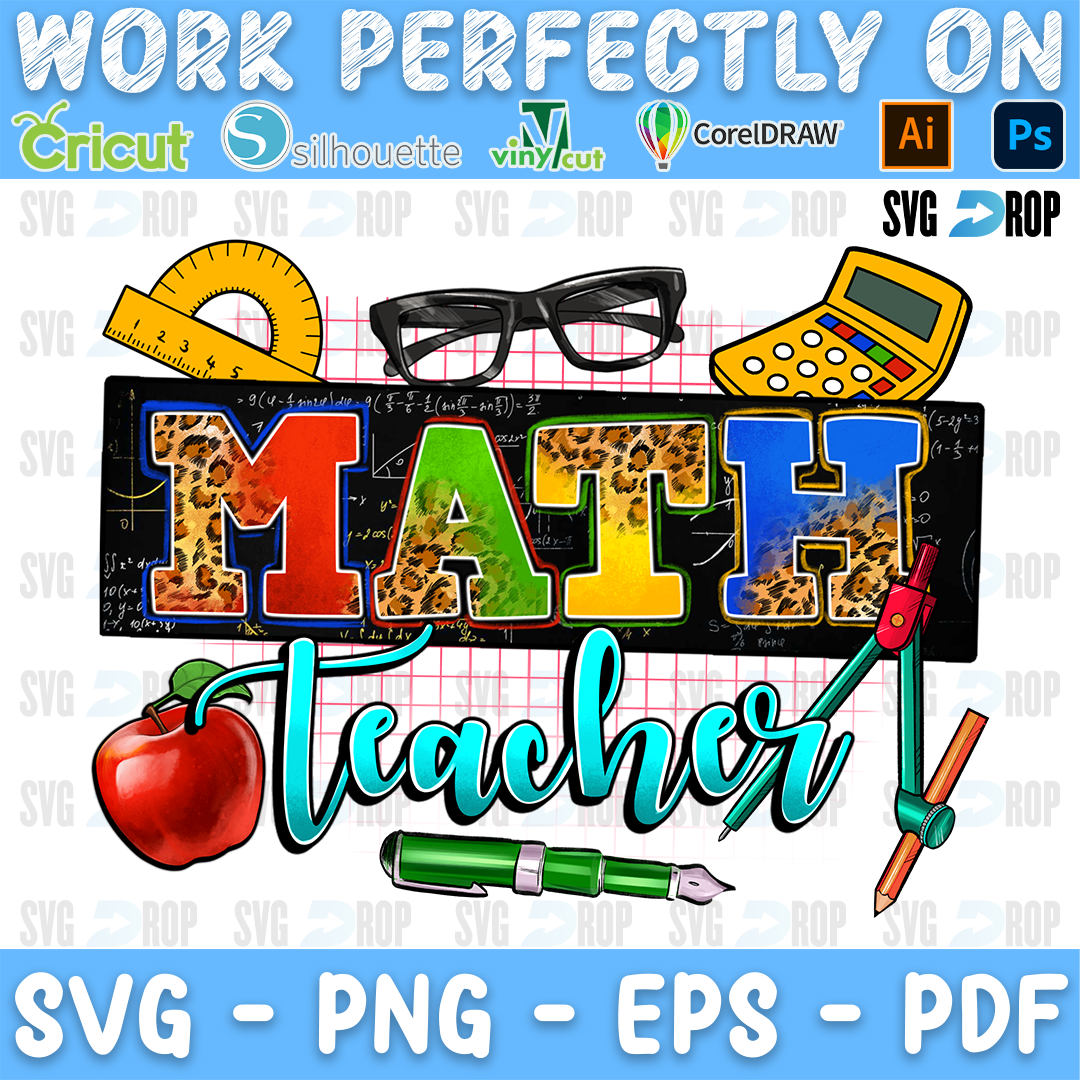 Math Teacher PNG | SVG DROP