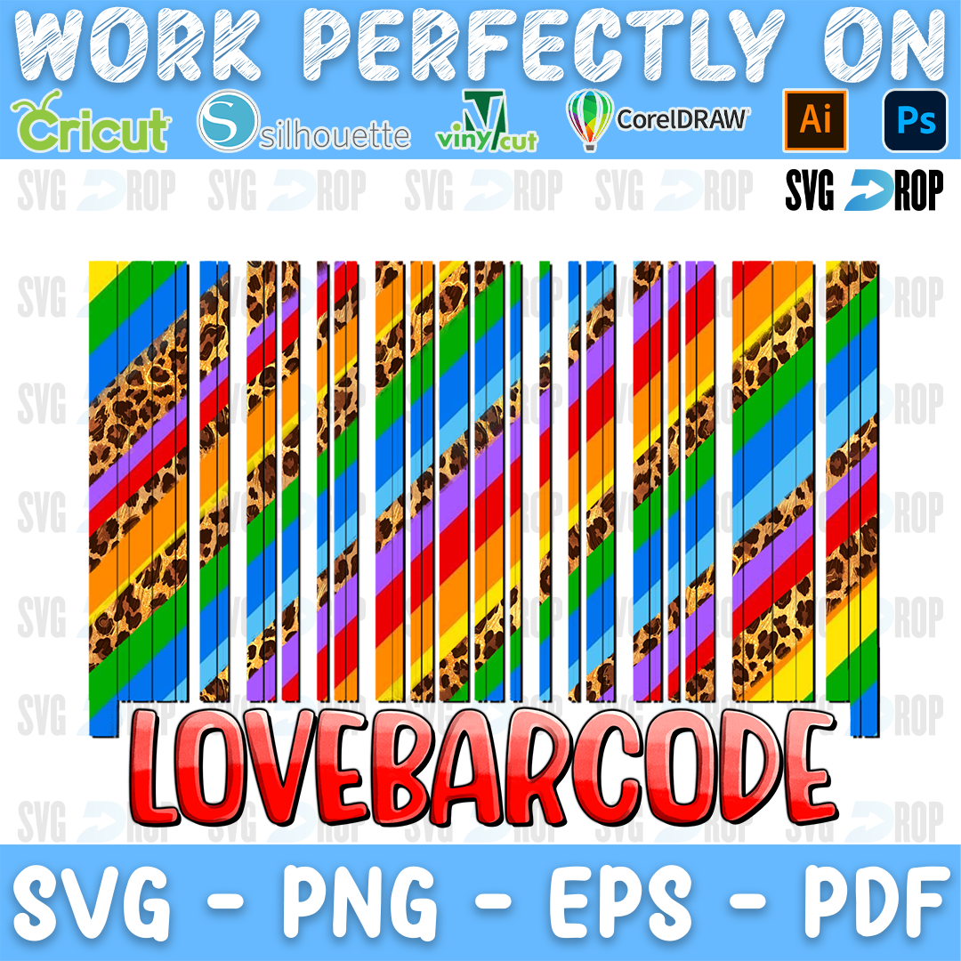Love Barcode PNG | SVG DROP