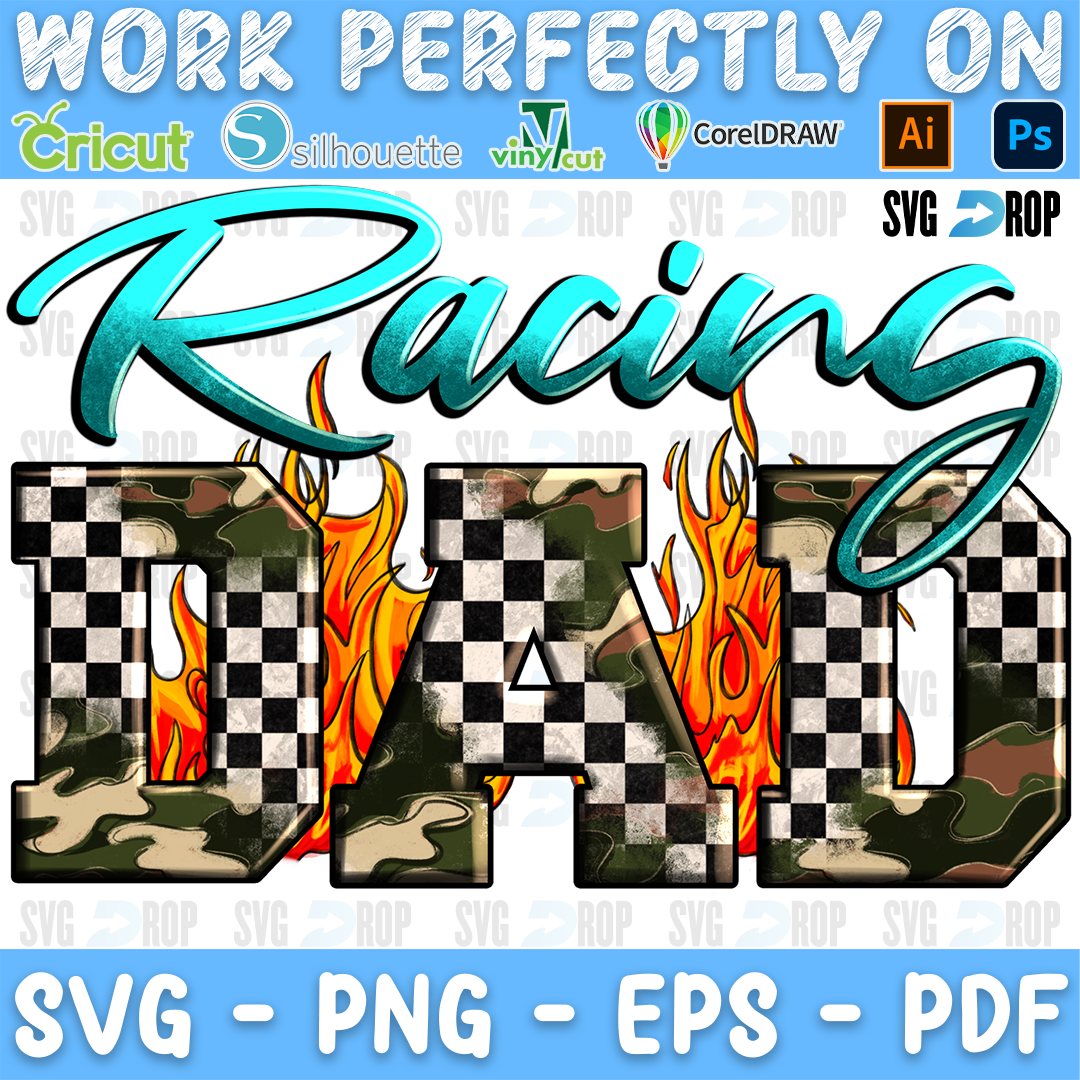 Racing Dad PNG | SVG DROP