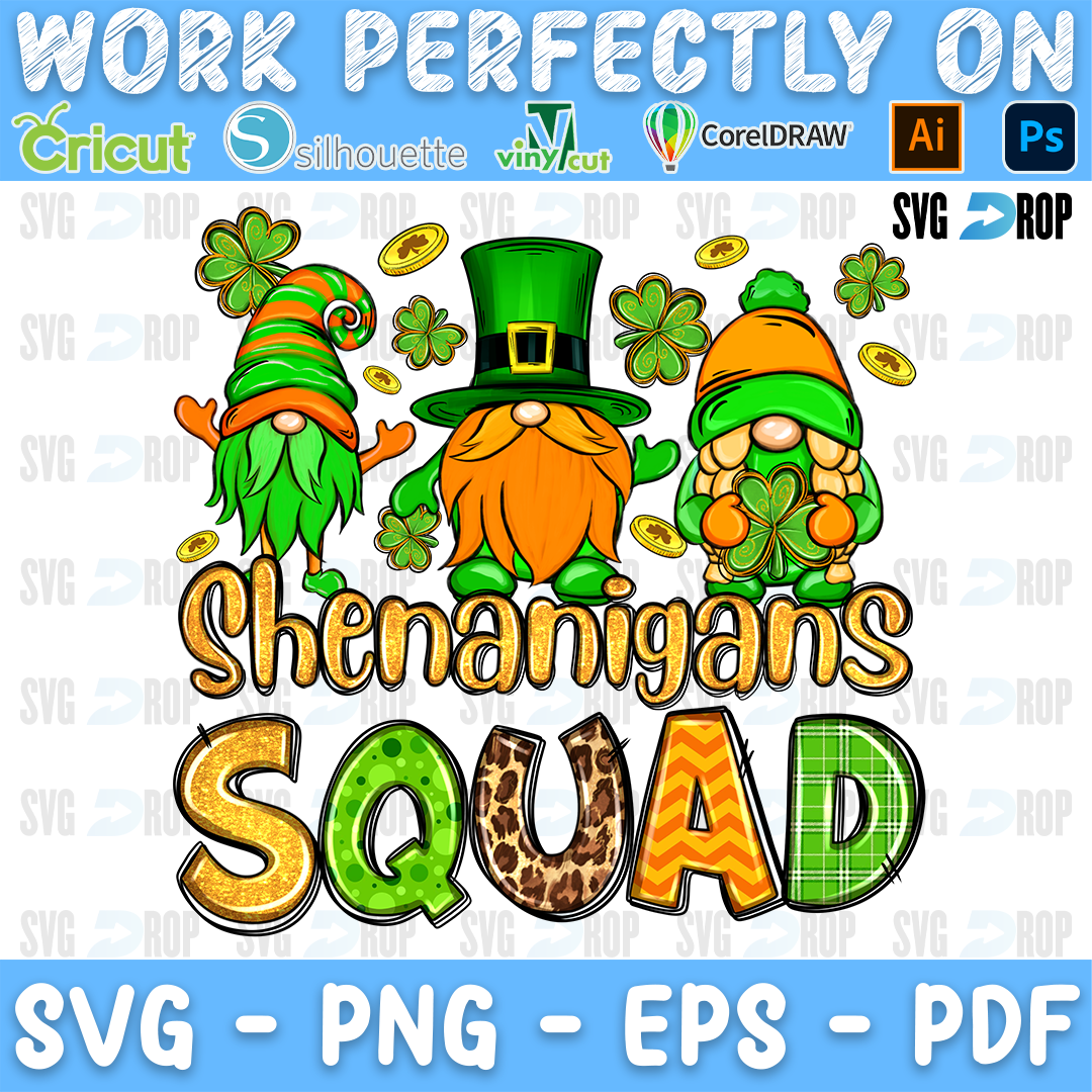 Shenanigans Squad Gnomies PNG | SVG DROP